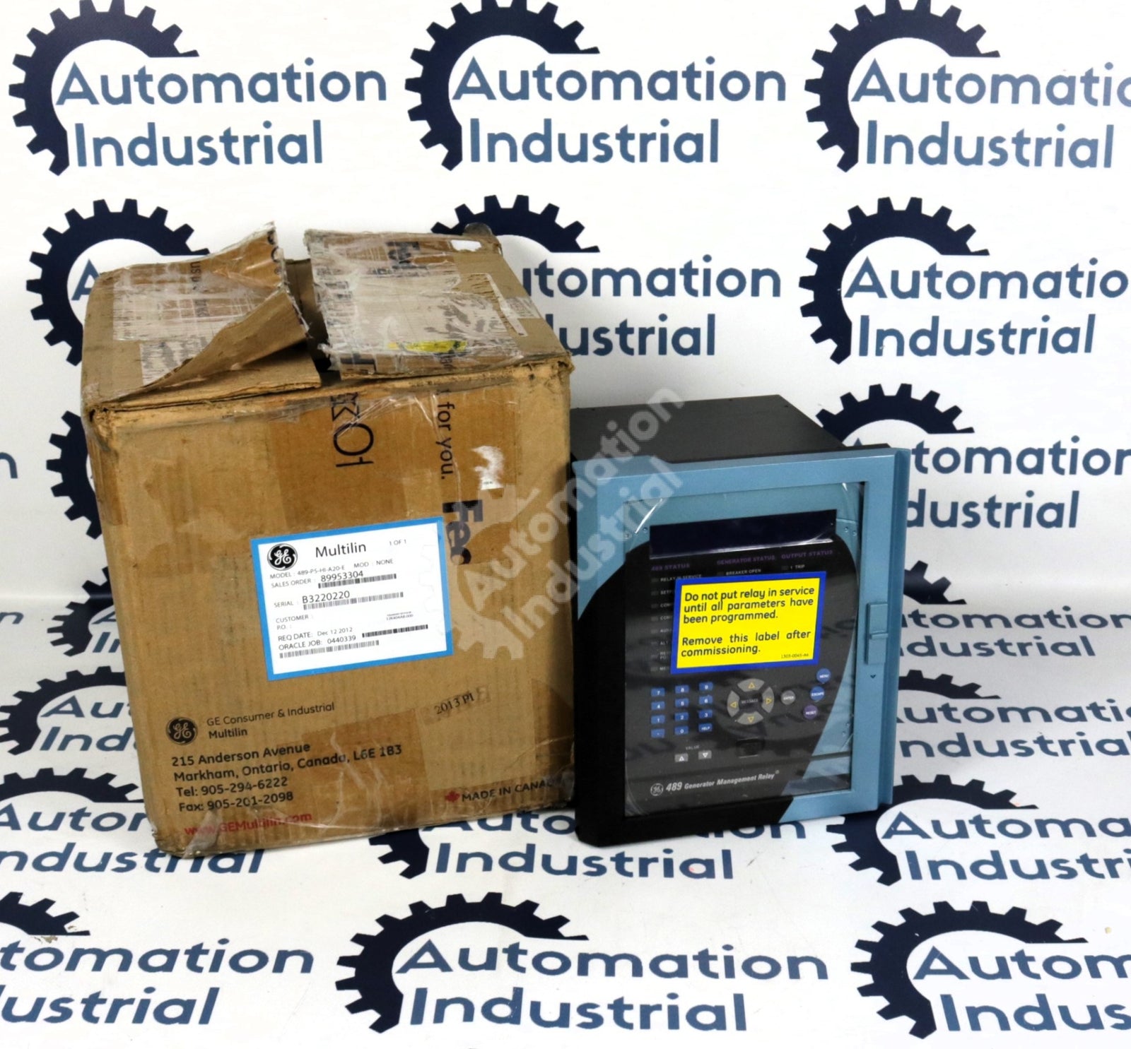 489-P5-HI-A20-E by GE Multilin Generator Management Relay 489 ...