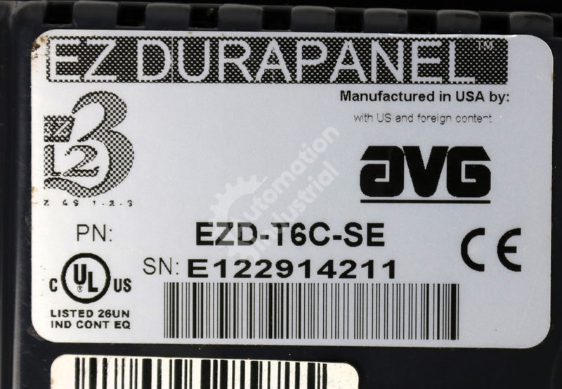 EZ-T6C-SE by Automation Direct 6 IN Slim Bezel Touch Panel EZ Series ...