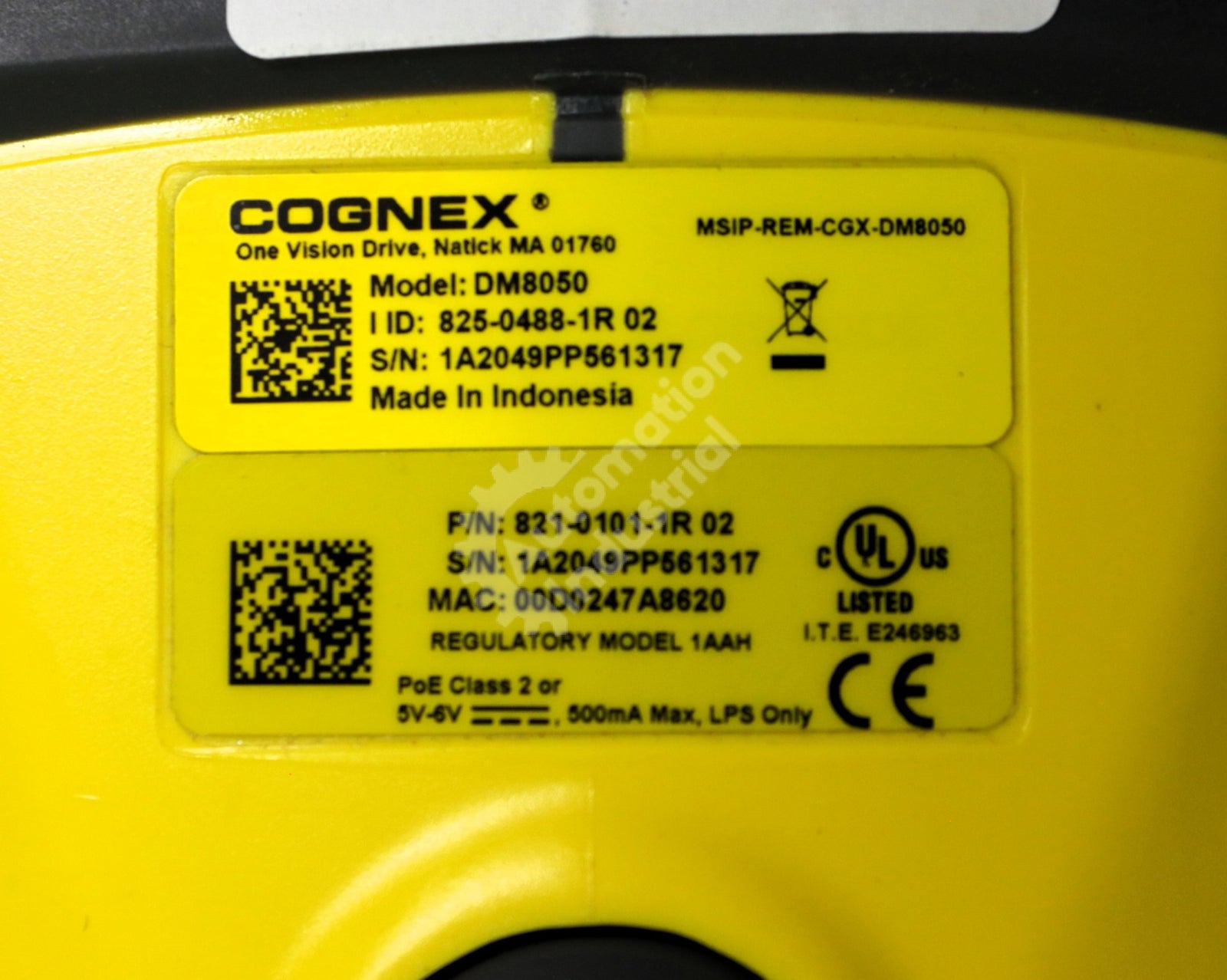 DM8050 by Cognex 825-0488-1R Advance Data Scanner DM8050 New Surplus N ...
