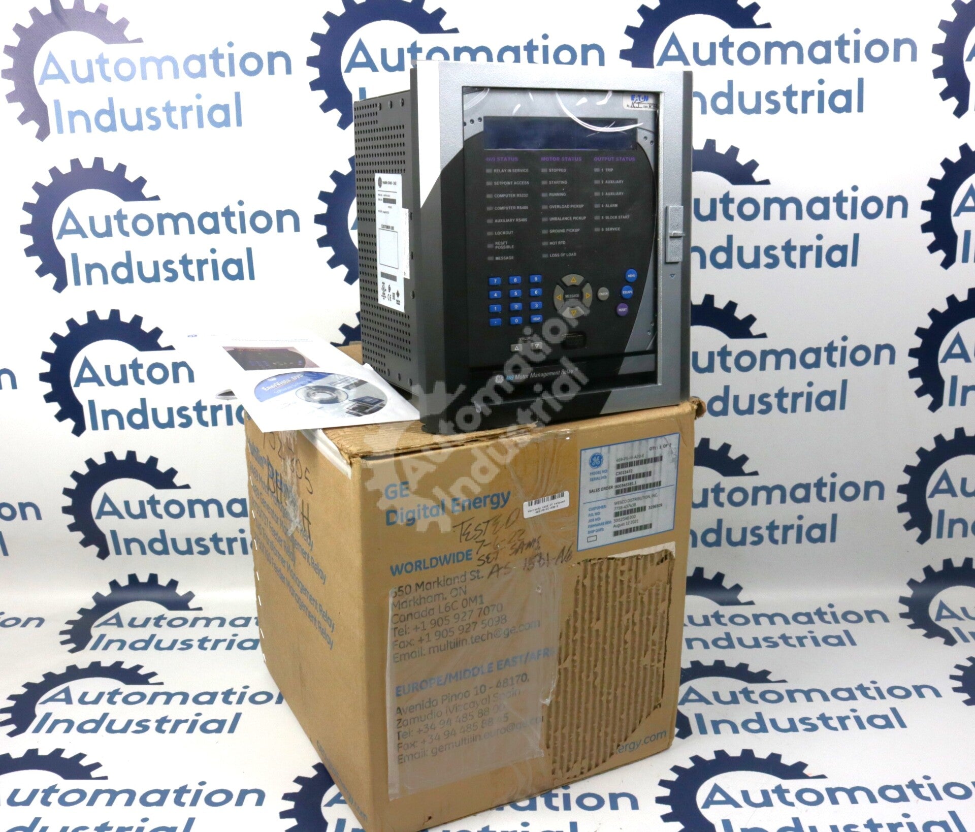 469-P5-HI-A20-E By GE Multilin 469 Motor Mgmt Relay New Surplus Factor